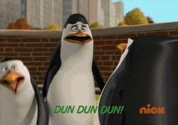 The Penguin's Of Madagascar Dun Dun Dun GIF | GIFDB.com
