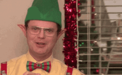 Dwight Schrute The Office Elf GIF | GIFDB.com
