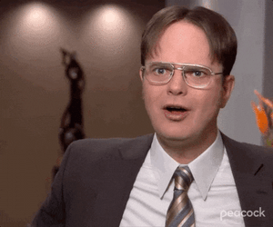 Dwight Schrute Intense Woooow GIF | GIFDB.com