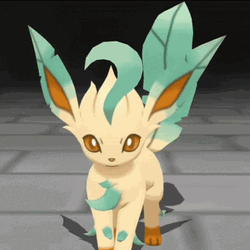Eevee Evolutions Leafeon Happy Jump GIF | GIFDB.com