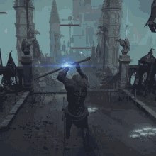 Elden Ring Player Using Great Bow Weapon GIF | GIFDB.com
