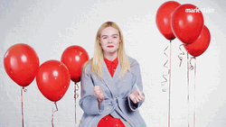 Elle Fanning Disgusted Yuck Red Balloons GIF | GIFDB.com