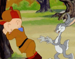 Elmer Fudd Kicked In The Butt GIF | GIFDB.com