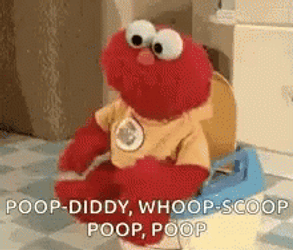 Elmo Toilet Grooving Sesame Street GIF | GIFDB.com