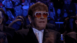 Elton John Smiling And Applauding GIF | GIFDB.com