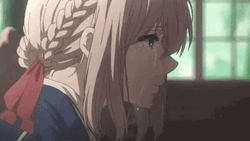 Emotional Violet Evergarden Anime Cry GIF | GIFDB.com