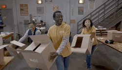 Employees Dancing Using Box As Props GIF | GIFDB.com