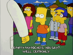 Empty Pockets Bart The Simpsons GIF | GIFDB.com