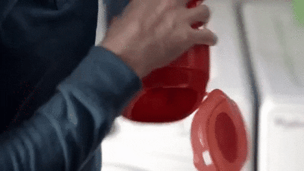 Empty Red Plastic Bottle GIF | GIFDB.com