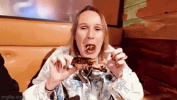 Enjoying The Yummy Ribs GIF | GIFDB.com