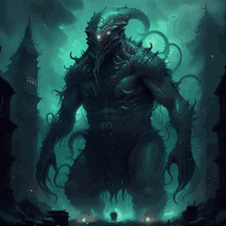 Enormous Cthulhu Sneaking At Night GIF | GIFDB.com