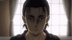 Eren Jaeger Anime Tired & Blinking GIF | GIFDB.com