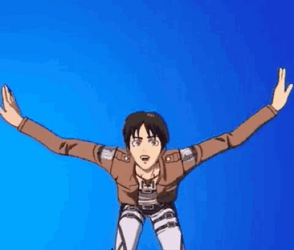 Eren Yeager Flapping Arms Dance GIF | GIFDB.com