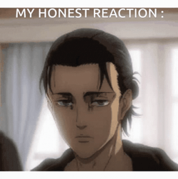 Eren Yeager Nonchalant Reaction Meme GIF | GIFDB.com