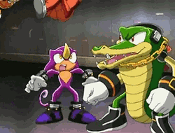 Espio The Chameleon Squished GIF | GIFDB.com