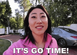 Excited Asian Lady It's Go Time GIF | GIFDB.com