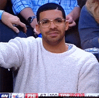 Excited Drake Clapping Wearing Glasses GIF | GIFDB.com