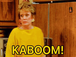 Explode Lady Says Kaboom GIF | GIFDB.com