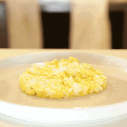 Face Touching Scrambled Egg Breakfast GIF | GIFDB.com