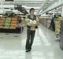 Man Falling Down On The Grocery Store GIF | GIFDB.com