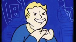 Fallout 76 Vault Boy Evil Smile GIF | GIFDB.com