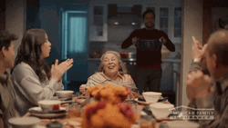 Family Members Applauding At Dinner GIF | GIFDB.com