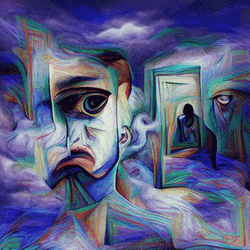 Fantasy Art Abstract Man Face GIF | GIFDB.com