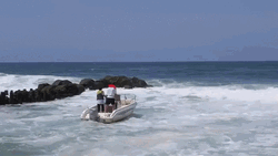 Farewell Fail Boat Escape Waves GIF | GIFDB.com