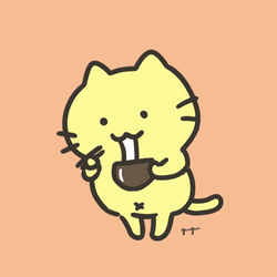 Cute Mochi Cat Chill GIF | GIFDB.com