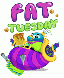 Fat Tuesday Rolling Chubby Bird GIF | GIFDB.com