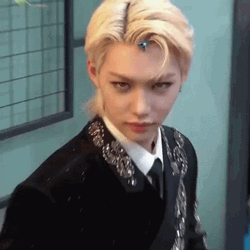 Felix K-pop Rapper Handsome Smirk GIF | GIFDB.com
