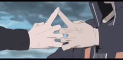 Fighting Sasuke Naruto Hand Signs GIF | GIFDB.com