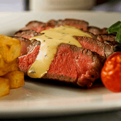 Filet Mignon With Creamy Mashed Potato GIF | GIFDB.com