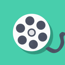 Film Bind Rolling Icon Loop GIF | GIFDB.com