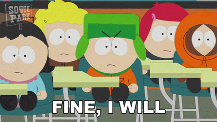 Fine Ill Do It Myself Kyle Broflovski GIF | GIFDB.com