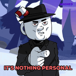 Finger Pointing Nothing Personal Animation GIF | GIFDB.com