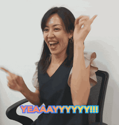 Finger Pointing Yay Happy Girl GIF | GIFDB.com