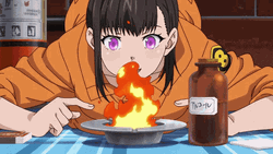 Fire Force Playing With Fireball GIF | GIFDB.com