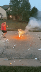 Firework In The Street Slow Motion GIF | GIFDB.com