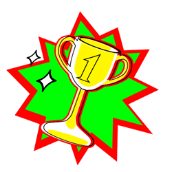 First Place Gold Cup Award Animated Sparkle GIF | GIFDB.com