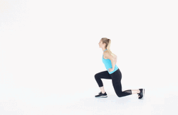 Fit Lady Jump Lunge GIF | GIFDB.com