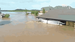 Flash Flood Houses Sink Disaster GIF | GIFDB.com