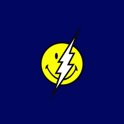 Flashing Yellow Lightning Smiley GIF | GIFDB.com