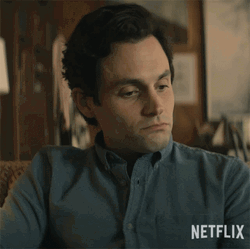 Joe Goldberg Feeling Flattered GIF | GIFDB.com