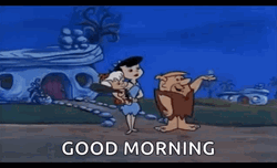Flintstone Family Good Morning GIF | GIFDB.com