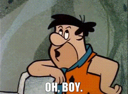 Flintstone Fred Cartoon Oh Boy GIF | GIFDB.com