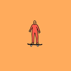 Flipping Longboard Boy Disappear Animation GIF | GIFDB.com
