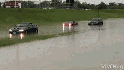 Flood Stuck Cars Sinking After Storm GIF | GIFDB.com