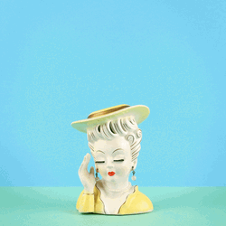 Flowers Woman Head Vase GIF | GIFDB.com