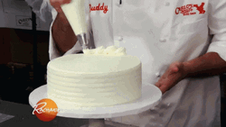 Fluffy Icing White Cake GIF | GIFDB.com